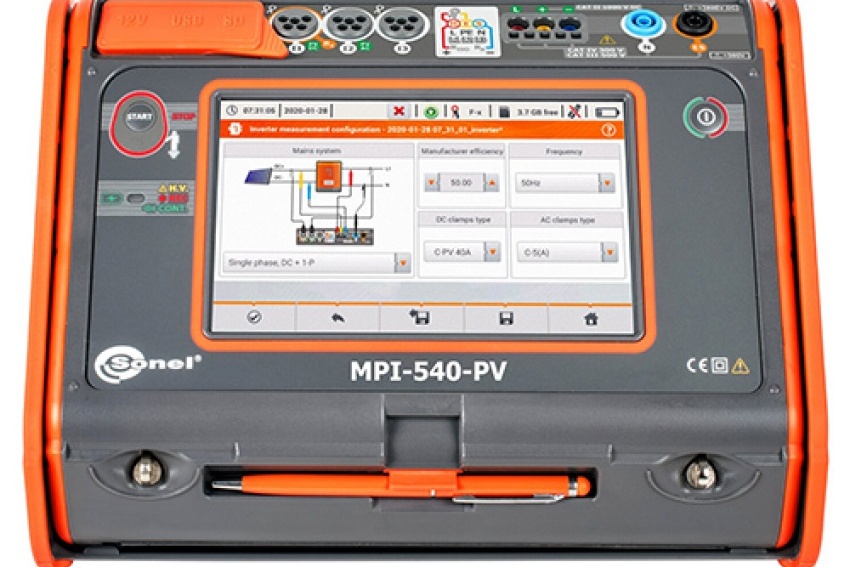 Multifunctional Electrical Installations Meter Sonel MPI-540-PV Solar ...