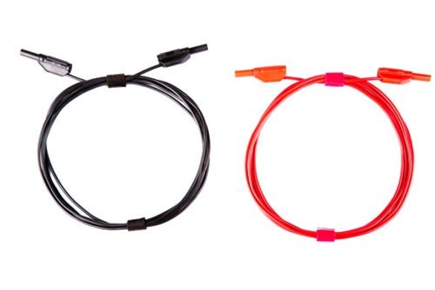 DV Power Voltage sense cables 2 x 0,5 m 1 mm2 with banana plugs | ibekotest